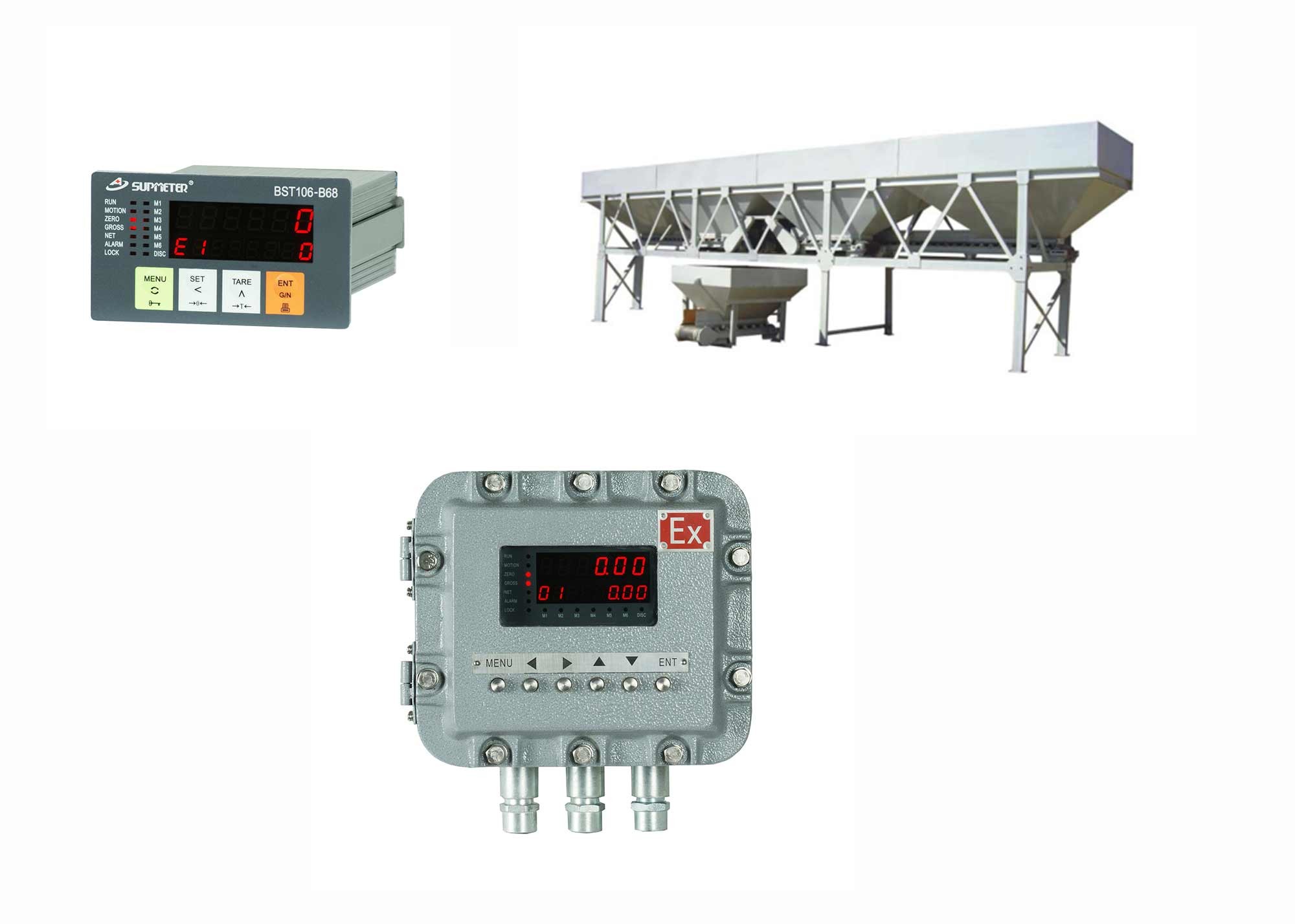 High Anti Jamming Capability Weighing Scale Indicator , Smart Load Batch Controller