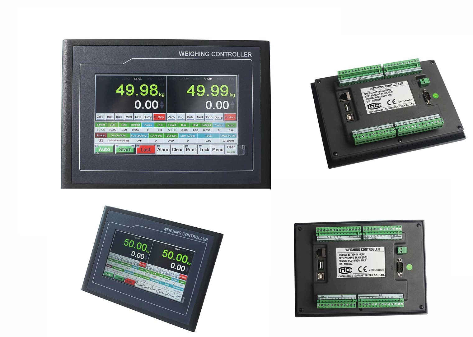 DC24V Digital Weighing Indicator , Digital Load Controller 24 Bit High ...