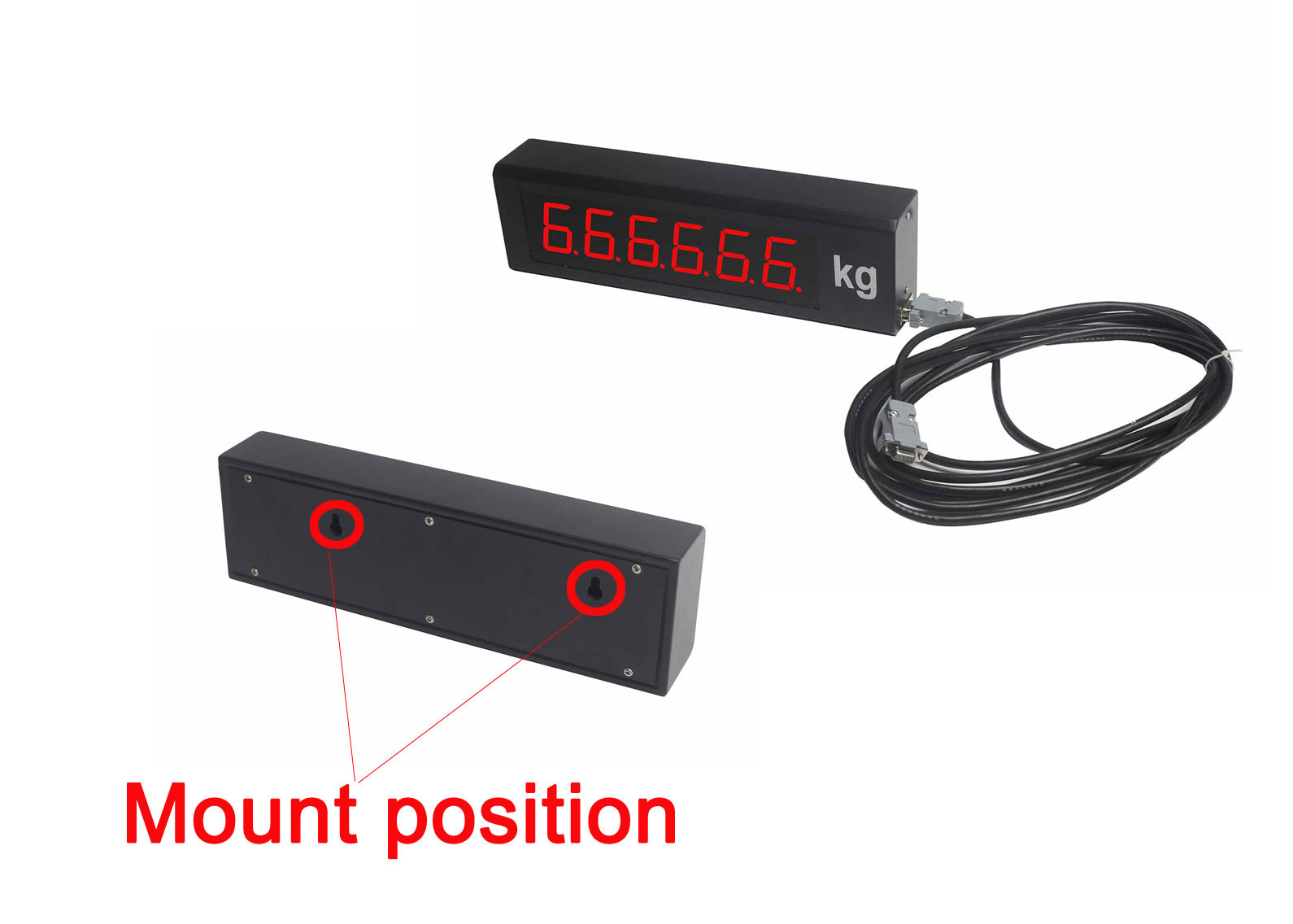 Led Remote Display Load Cell Indicator With Rs232 And Rs485 Communication
