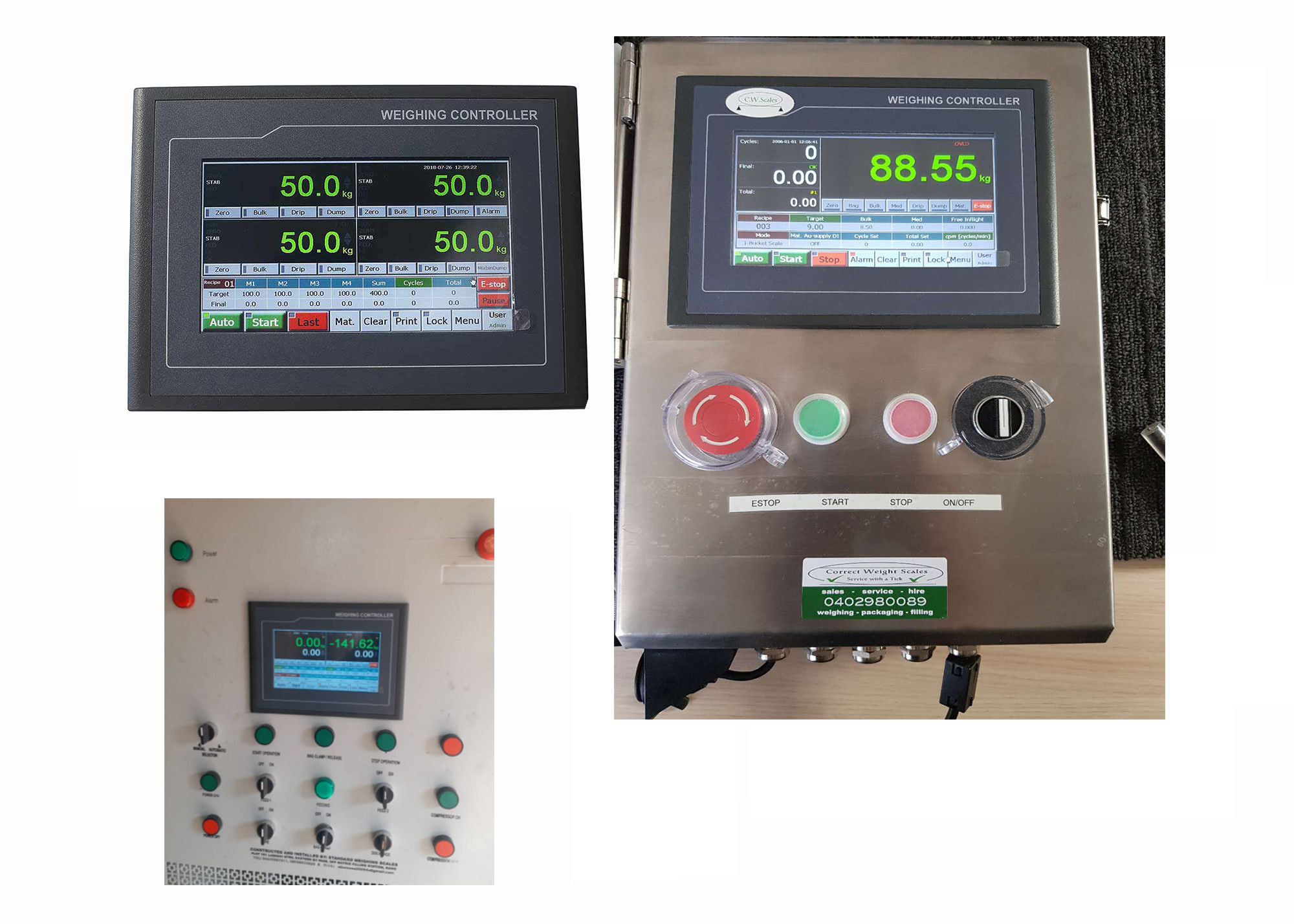 4 Scales Bagging Controller, Packing Weighng Instrument With Ethernet ...