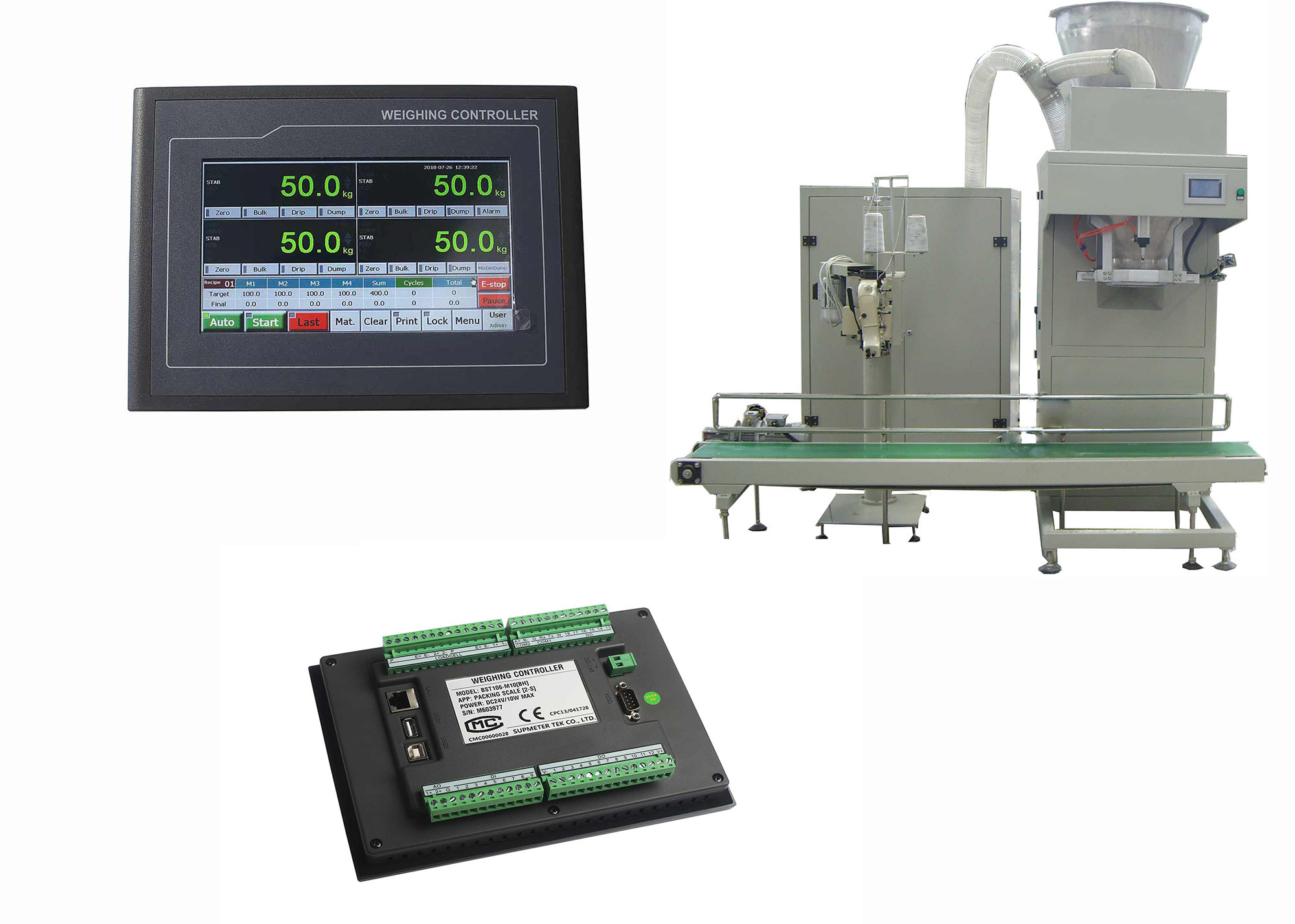Double Scale Bagging Controller And Weighing Packaging Controller ...