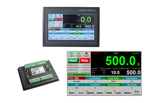 Dynamic Touch Screen Checkweigher Indicator Controller With RS232 RS485 ...